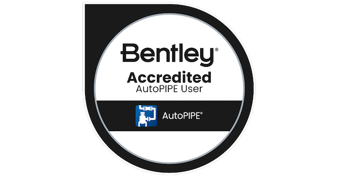 Bentley Accredited AutoPIPE Basic User - Credly