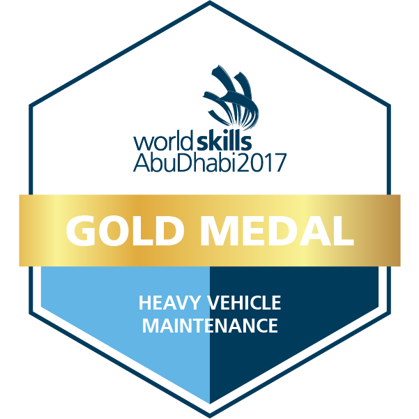 WorldSkills Abu Dhabi 2017 - Gold Medallist - Heavy Vehicle Maintenance - Credly