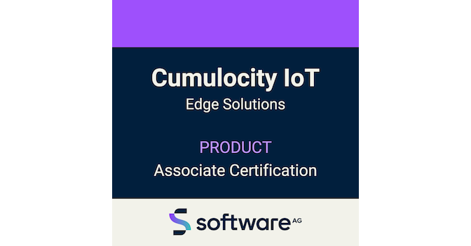 Software AG Certified Cumulocity IoT Edge Solutions Associate - Credly