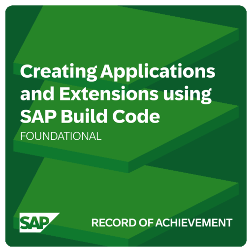 Creating Applications and Extensions using SAP Build Code - Record of ...