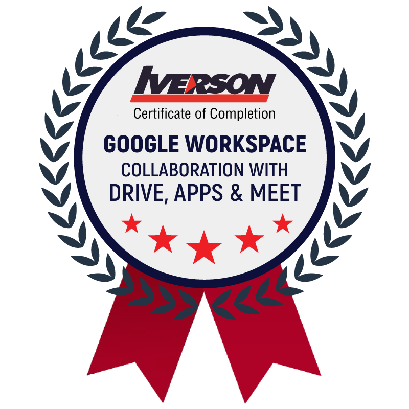 Google Workspace Collaboration with Drive, Apps & Meet - Credly