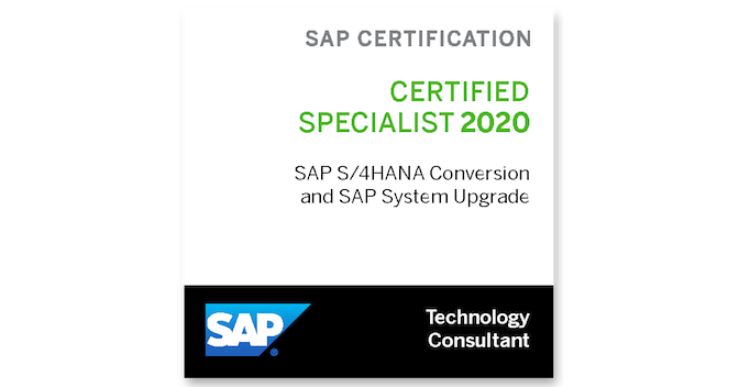 SAP Certified Technology Specialist - SAP S/4HANA Conversion and SAP ...