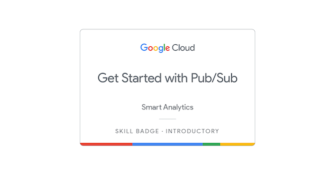 Get Started with Pub/Sub Skill Badge - Credly