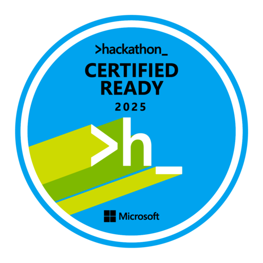 Microsoft Hackathon 2025 Certified Ready - Credly