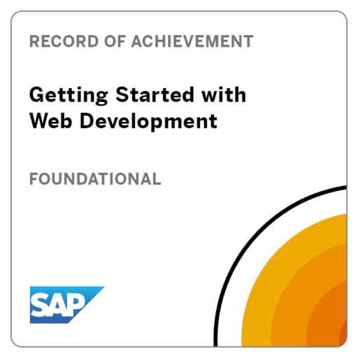 Getting Started with Web Development - Record of Achievement - Credly