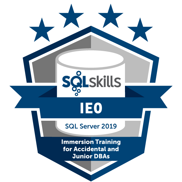 SQLskills IE0 - SQL Server 2019 - Credly