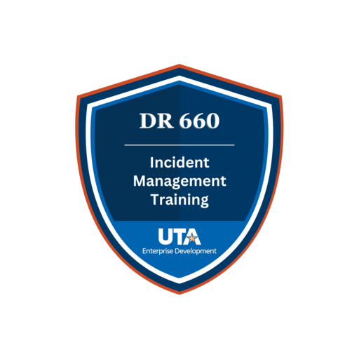 DR 660 Incident Management Training - Credly