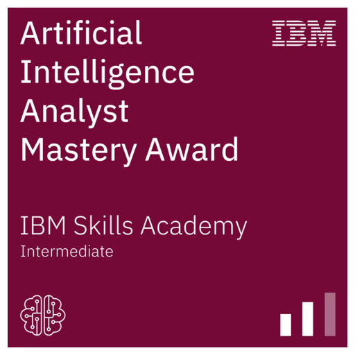 Artificial Intelligence Analyst 2022 - Mastery Award - Credly