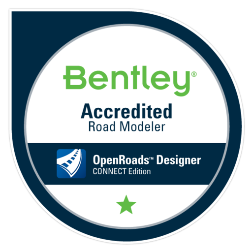 Bentley Accredited Road Modeler: OpenRoads Modeling Core Skills - Credly