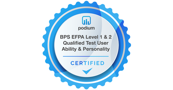 Combined TUA TUP EFPA Level 2 Badge - Credly