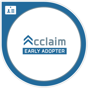 Acclaim Early Adopter - Credly