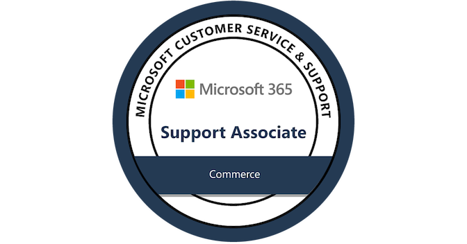 Microsoft 365 Commerce Support Associate - Credly