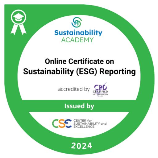 Online Certificate on Sustainability (ESG) Reporting - Credly