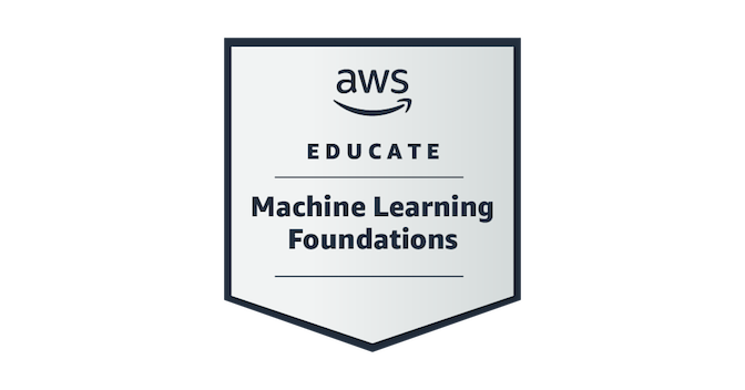 AWS Educate Machine Learning Foundations - Credly