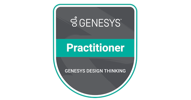 Genesys Design Thinking Practitioner - Credly