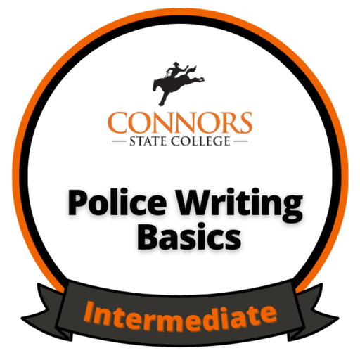 Police Writing Basics - Intermediate - Credly