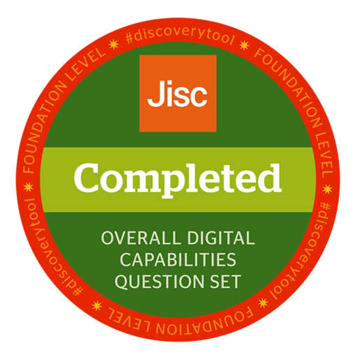 Jisc discovery tool - Overall Digital Capabilities - Credly