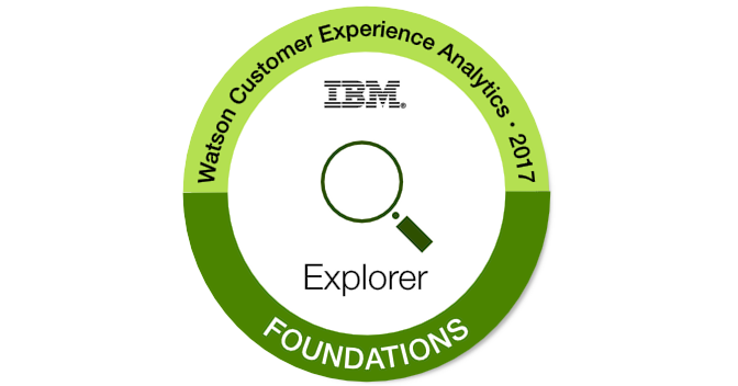 IBM Watson Customer Experience Analytics 2017 - Foundations - Credly