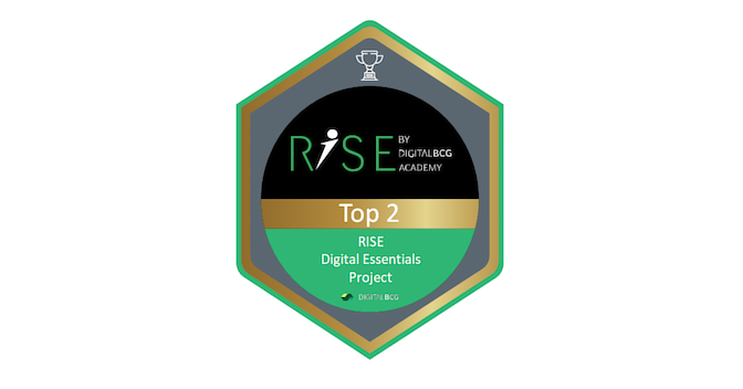 BCG RISE Top 2 Digital Essentials Group Project - Credly