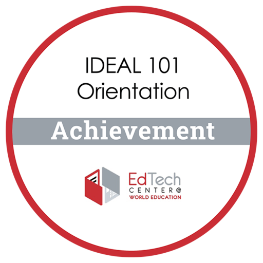 IDEAL 101 Orientation Module Achievement - Credly