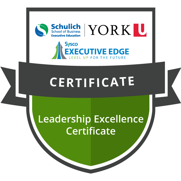 Sysco Executive Edge: Leadership Excellence Certificate - Credly