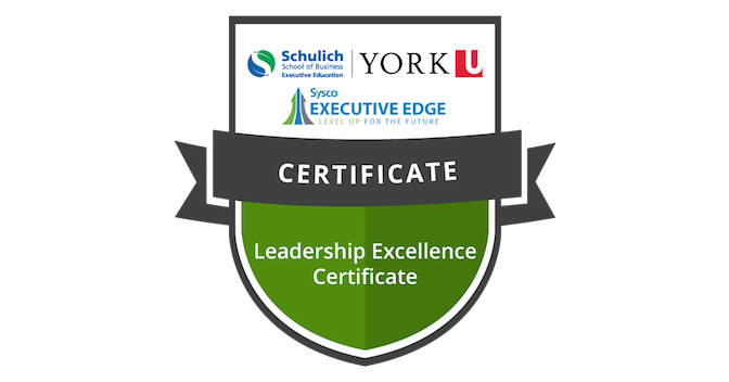 Sysco Executive Edge: Leadership Excellence Certificate - Credly