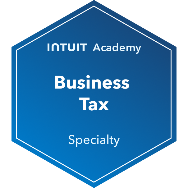 Intuit Academy Business Tax Exam - Credly