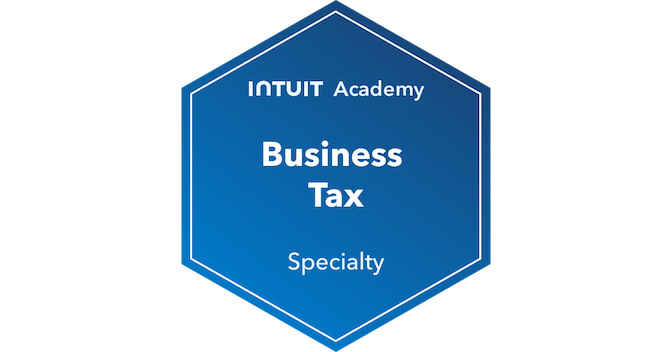 Intuit Academy Business Tax Exam - Credly