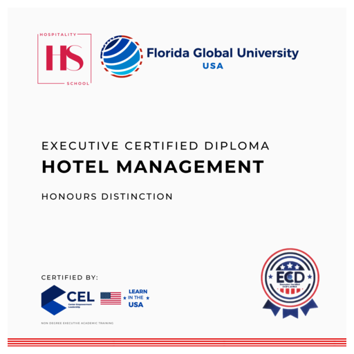 Executive Certified Diploma in Hotel Management - Honours Distinction - Credly