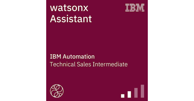 watsonx Assistant Technical Sales Intermediate - Credly