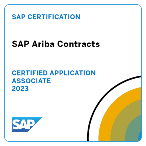 SAP Certified Application Associate - SAP Ariba Contracts 2023 - Credly