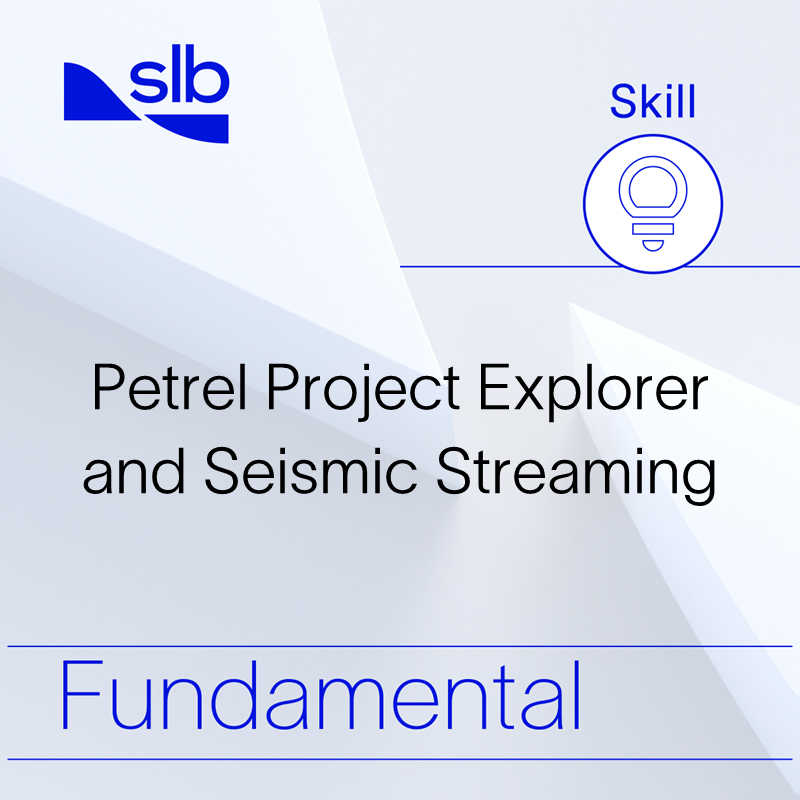 Petrel Project Explorer and Seismic Streaming - Fundamental - Credly