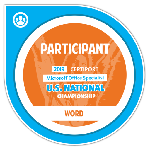 Microsoft Office Specialist U.S. National Championship - Word - Credly
