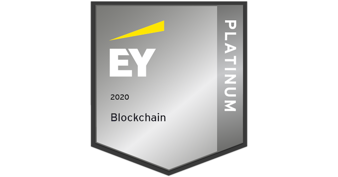 EY Emerging technology - Blockchain - Platinum (2020) - Credly
