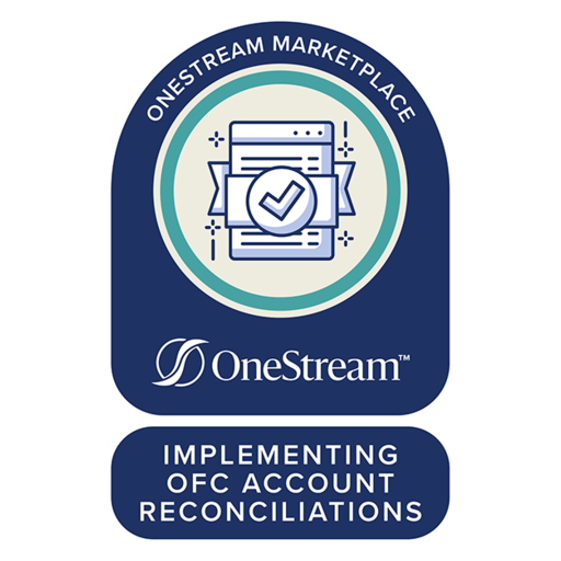 OneStream MarketPlace: Implementing OFC Account Reconciliations - Credly