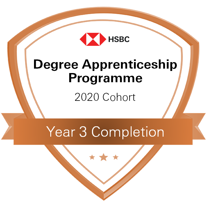 Degree Apprenticeship - Year 3 Completion (2020 Cohort) - Credly