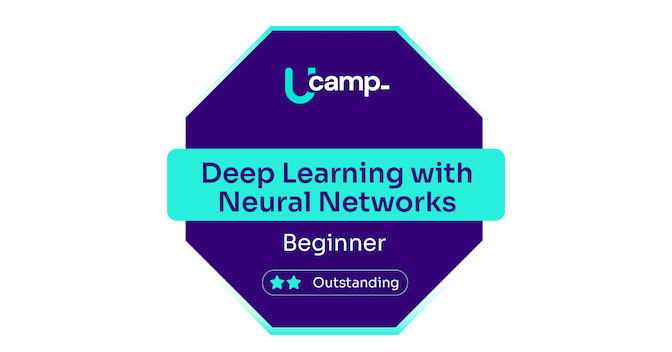 Deep Learning with Neural networks - Outstanding - Credly