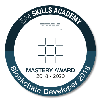 Blockchain Developer - Mastery Award - Credly