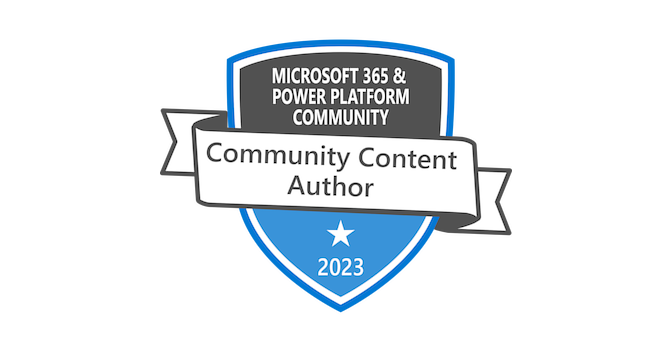 Community Content Author - Microsoft 365 & Power Platform Community ...