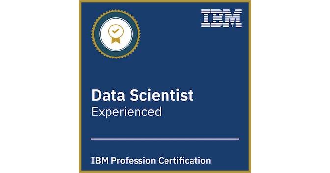 Data Science Profession Certification - Level 1 Experienced - Credly