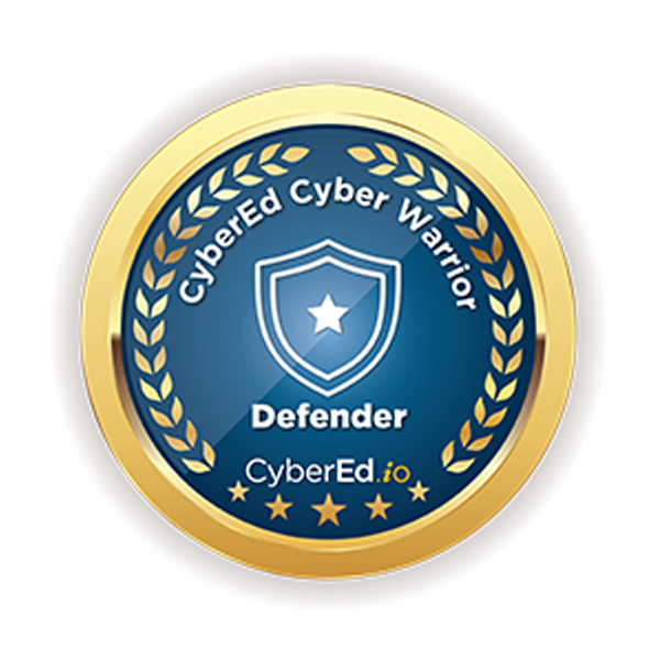 CyberEd Cyber Warrior Level 2: Defender - Credly