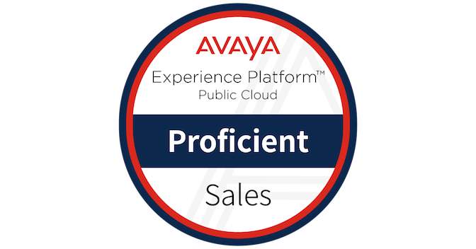 Avaya Experience Platform™ Public Cloud Sales Proficient - Credly