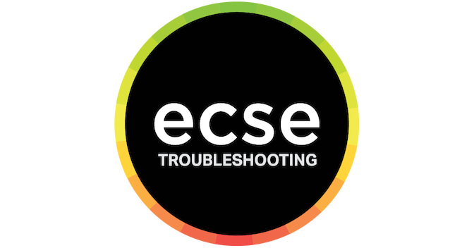 ECSE Troubleshooting - Credly