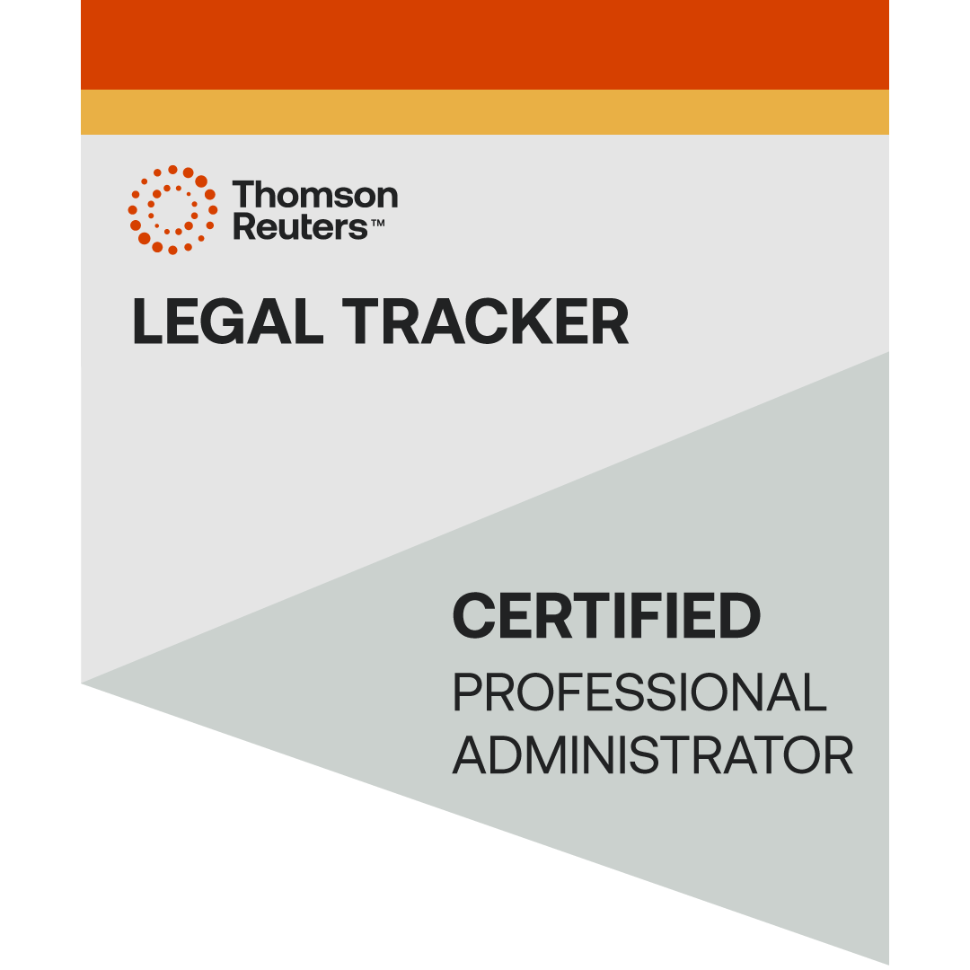 Legal Tracker Professional Administrator Certification - Credly