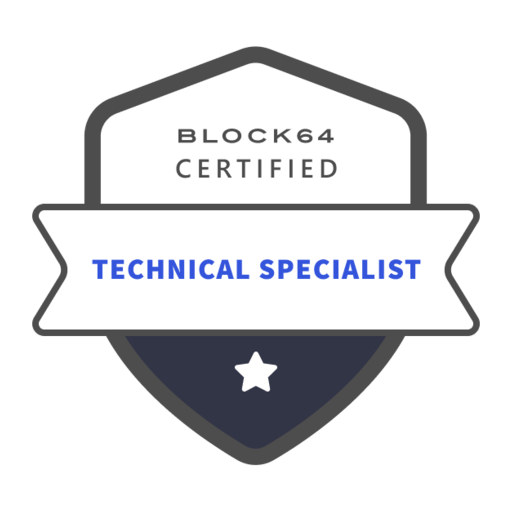 Block 64 Certified Technical Specialist - Credly