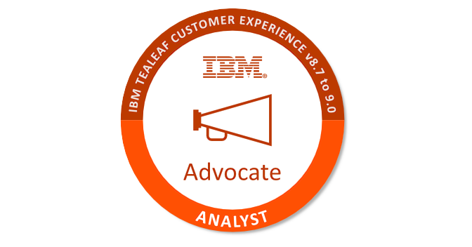 IBM Tealeaf Customer Experience v8.7 to 9.0 - Analyst - Credly