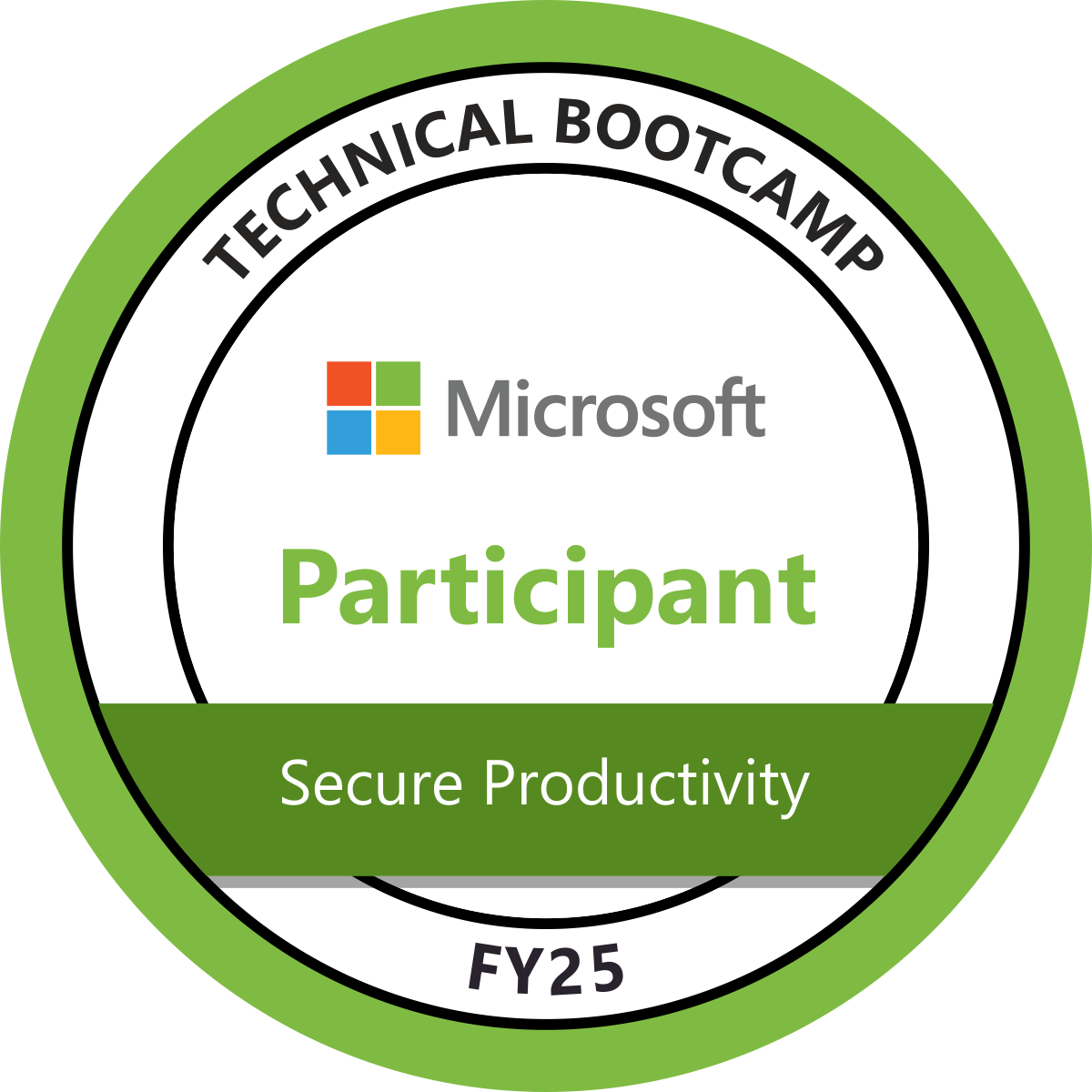 FY25 Secure Productivity Project Ready Participant Badge - Credly