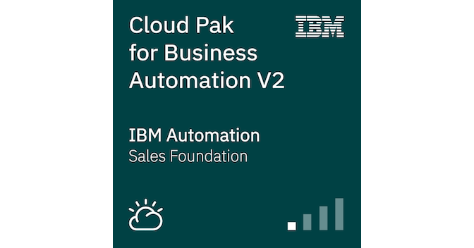 Cloud Pak for Business Automation Sales Foundation V2 - Credly