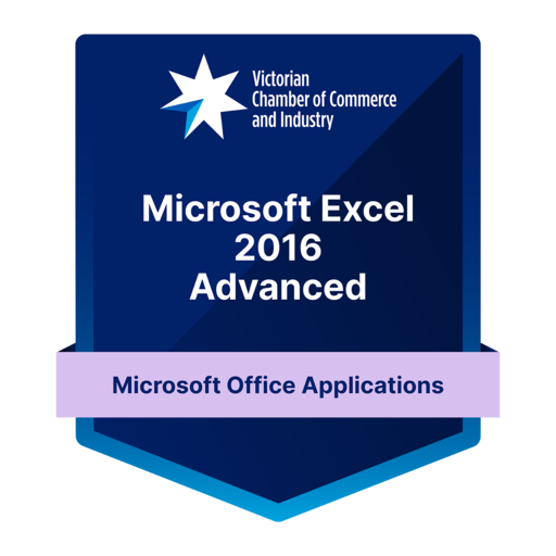 Microsoft Excel 2016 Advanced Credly