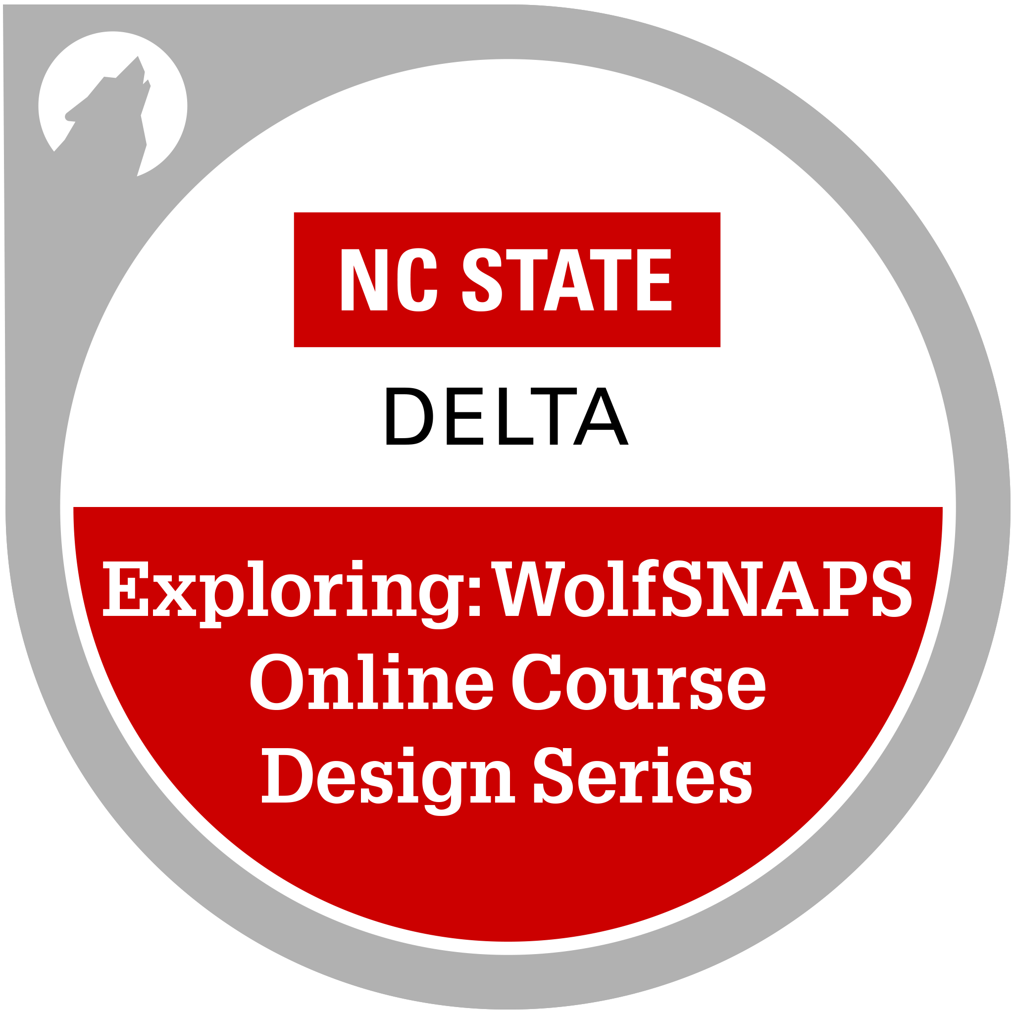 Exploring: WolfSNAPS Online Course Design Series - Credly
